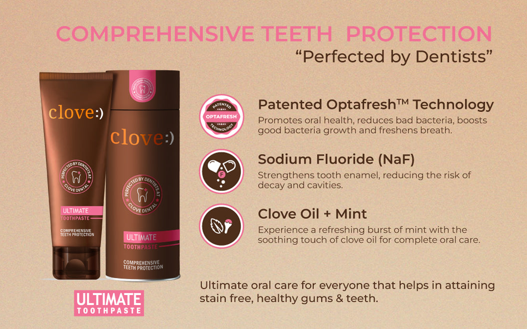 Clove Ultimate Anti-Cavity Teeth Whitening Toothpaste
