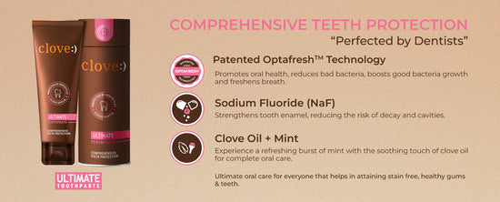 Clove Ultimate Anti-Cavity Teeth Whitening Toothpaste