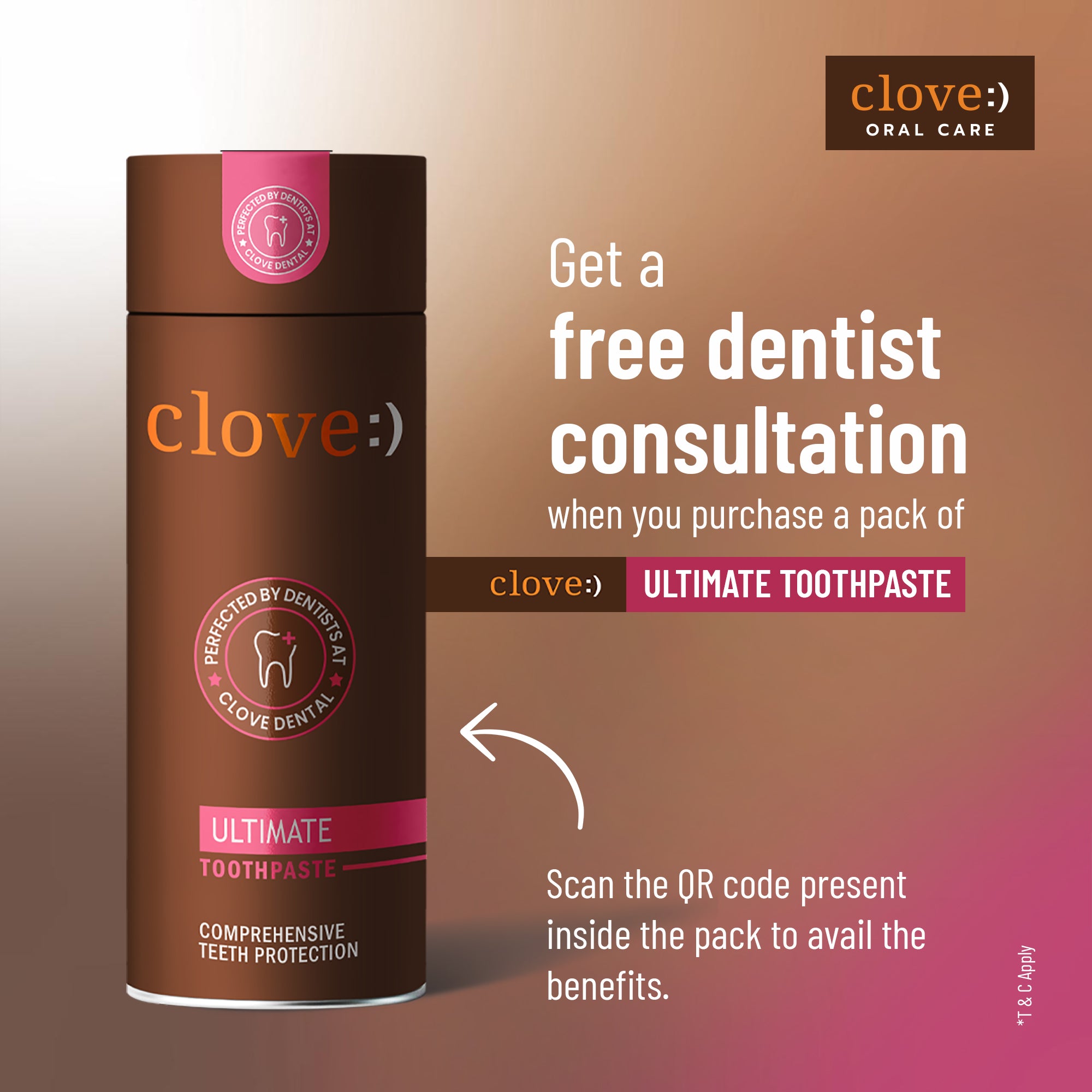 Clove Ultimate Anti-Cavity Teeth Whitening Toothpaste